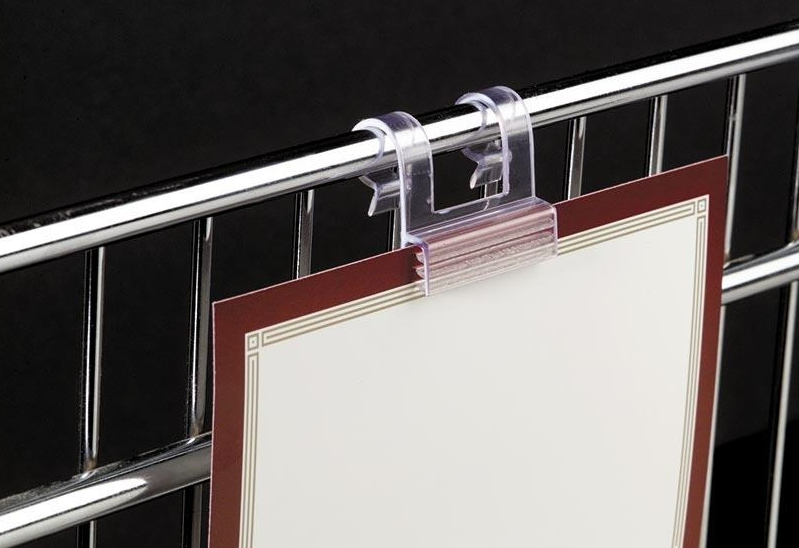 Clip-on Sign Holders for Wire Fixtures- 100 pieces — screengemsinc