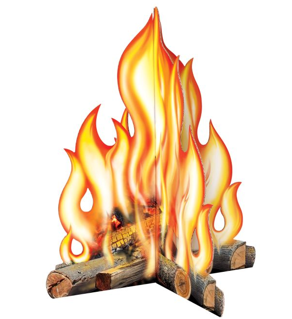 3-D Campfire Display Props- 6 pieces — screengemsinc