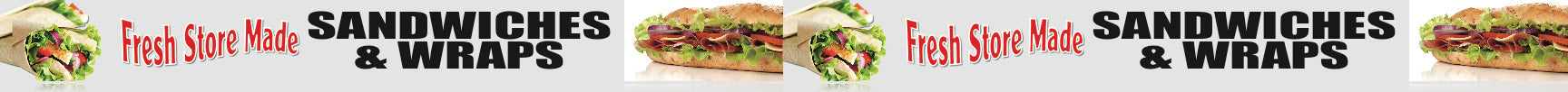 Grocery Store Fresh Store Made Sandwiches Price Rail Channel Shelf Mol ...