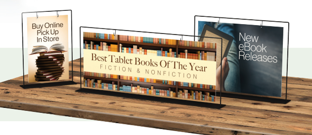 Flip Ring Countertop Sign Stands — screengemsinc