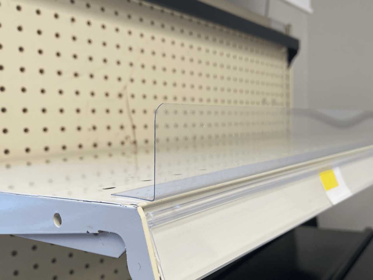 Gondola Adhesive Base Front Fence- Product Stop-46.5"L — screengemsinc