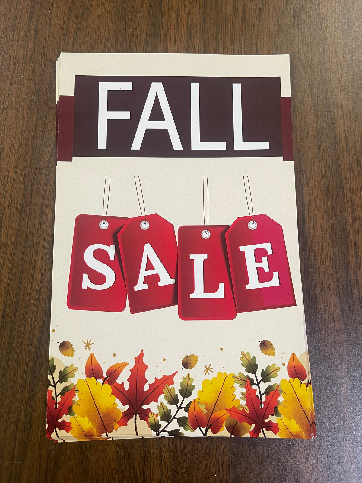 Fall Sale Shelf Signs Price Cards- 10 pieces — screengemsinc