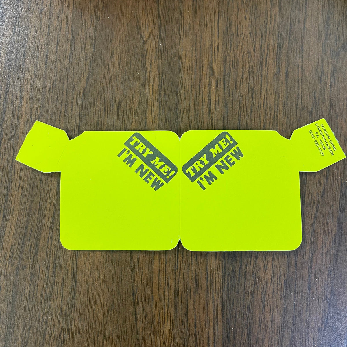 Try Me I'm New Aisle Violators Flag Shelf Signs-Fluorescent Yellow- 10 ...