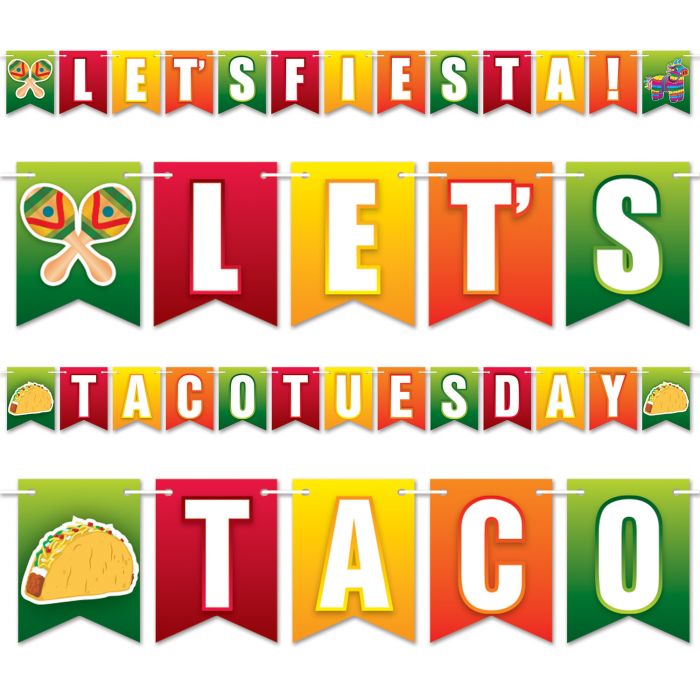 Let's Fiesta & Taco Tuesday Streamer Banner — screengemsinc