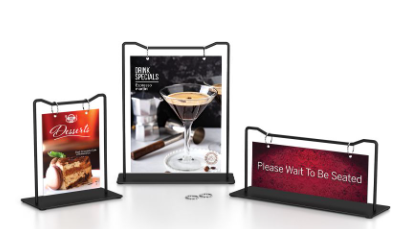 Menu Flip Ring Countertop Sign Stands — screengemsinc