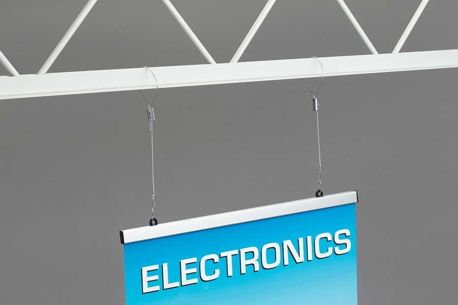 Adjustable Sign Holder Cables for Ceiling Danglers or Signage ...