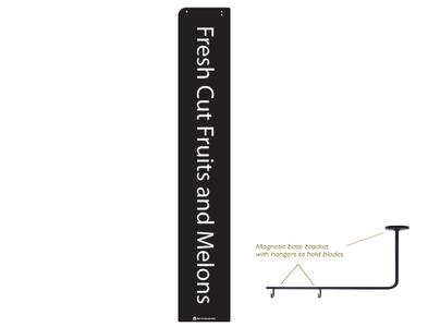 Fresh Cut Fruits & Melons Aisle Invaders Sign Kit — screengemsinc