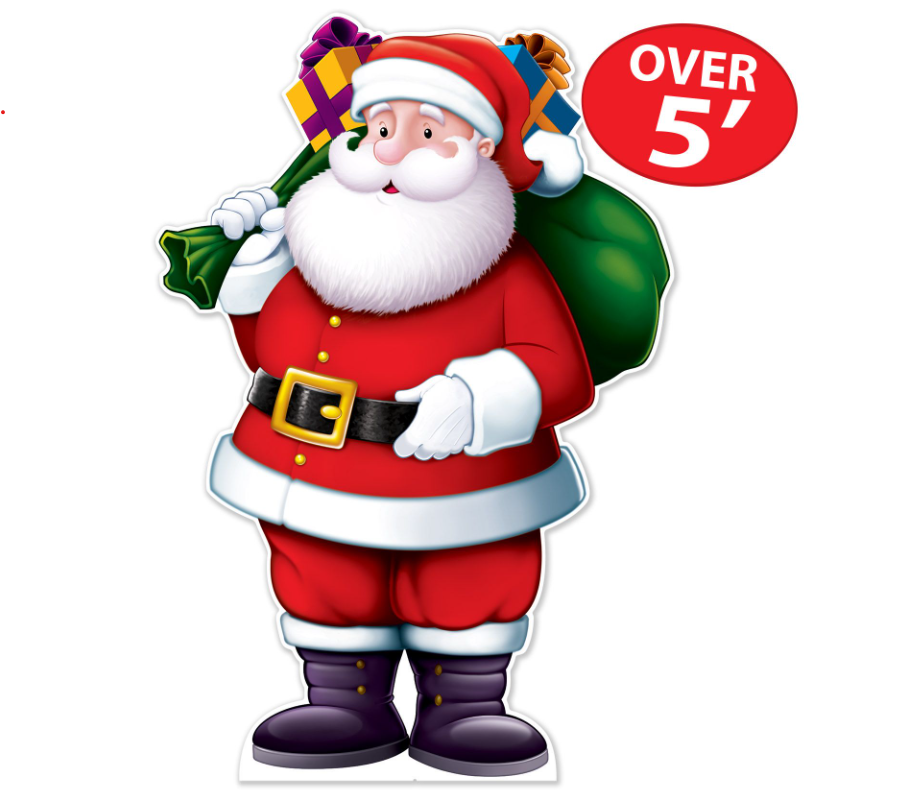 Christmas Santa Claus Display Prop Standees- 2 pieces — screengemsinc