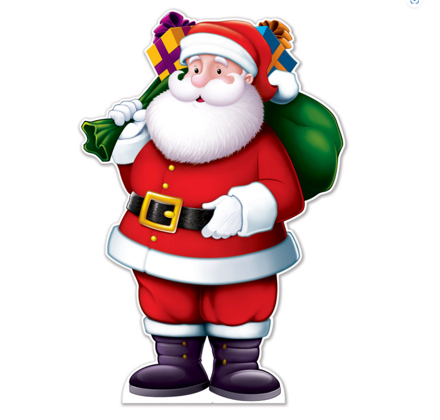 Christmas Santa Claus Display Prop Standees- 2 pieces — screengemsinc