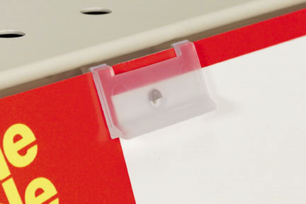Sign Holders Shelf Clips- Self Piercing-Flush Mount -50 pieces ...