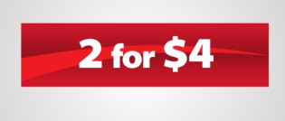 2 for $4 Hanging Sign Ceiling Dangler-36" W x 18" H — screengemsinc