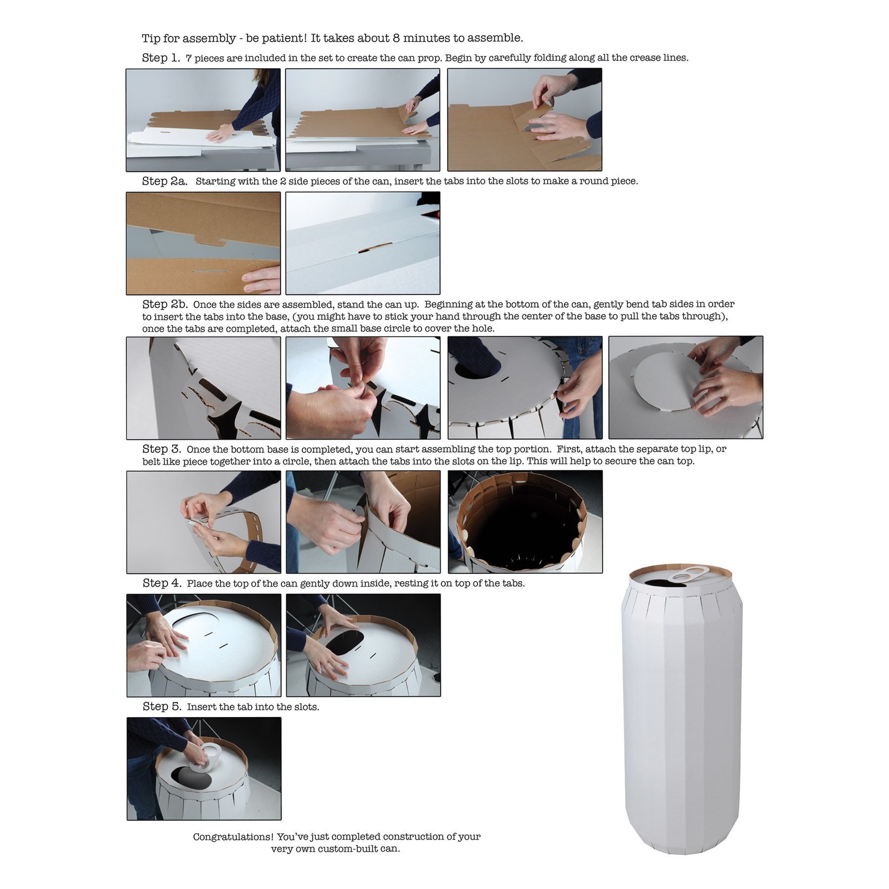 Custom Printed 4' Tall Can Display Standees — screengemsinc