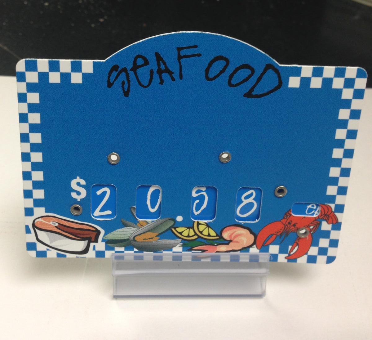 Easel Deli Tag Sign Holders- 1" H x 2 W"-10 pieces — screengemsinc