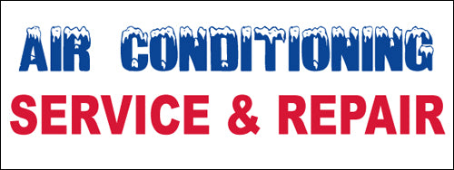 Air Conditioning Service & Repair Vinyl Banner — screengemsinc