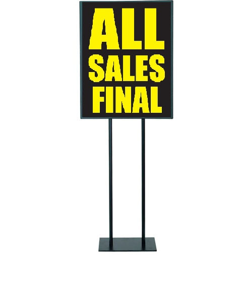 All Sales Final Standard Posters -Floor Stand Sign - 22"X 28 ...