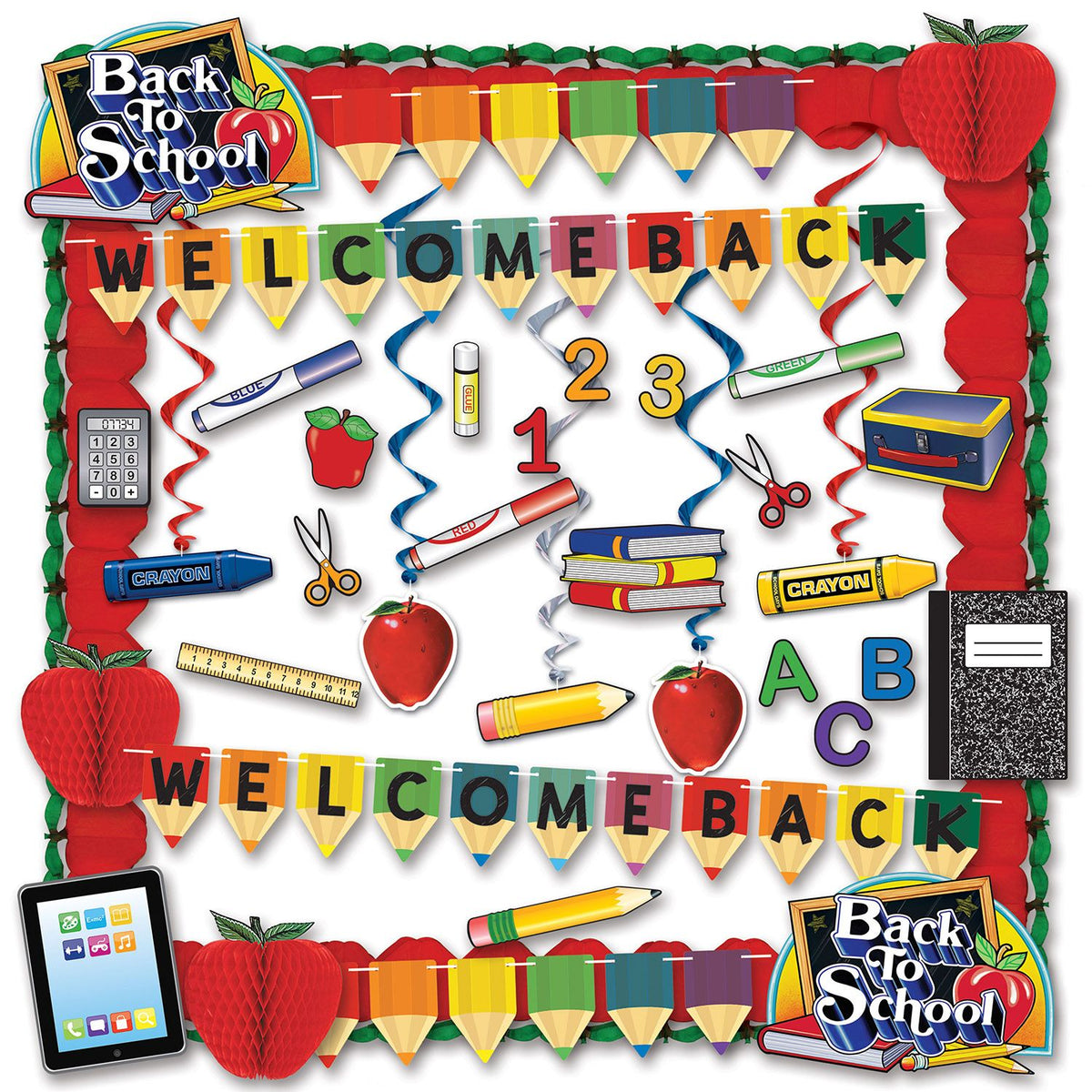 Back to School Display Decoration Kit-36 pieces — screengemsinc