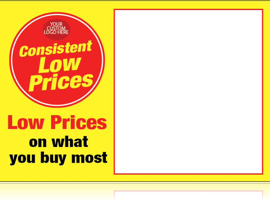 Shelf Sign Price Cards Everyday Low Price & Clearance — screengemsinc