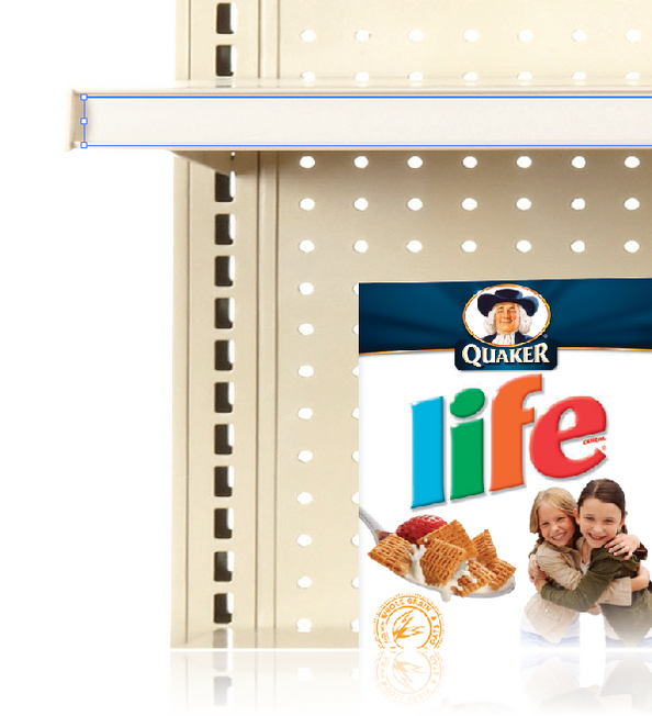 Shelf Face Price Channel Molding Strips Solid Colors — screengemsinc