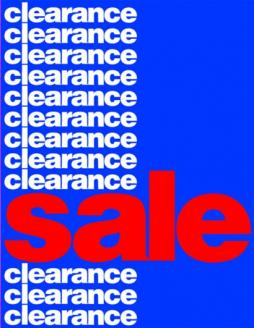 Clearance Retail Sale Sign Posters-RWB-Value Pack — screengemsinc