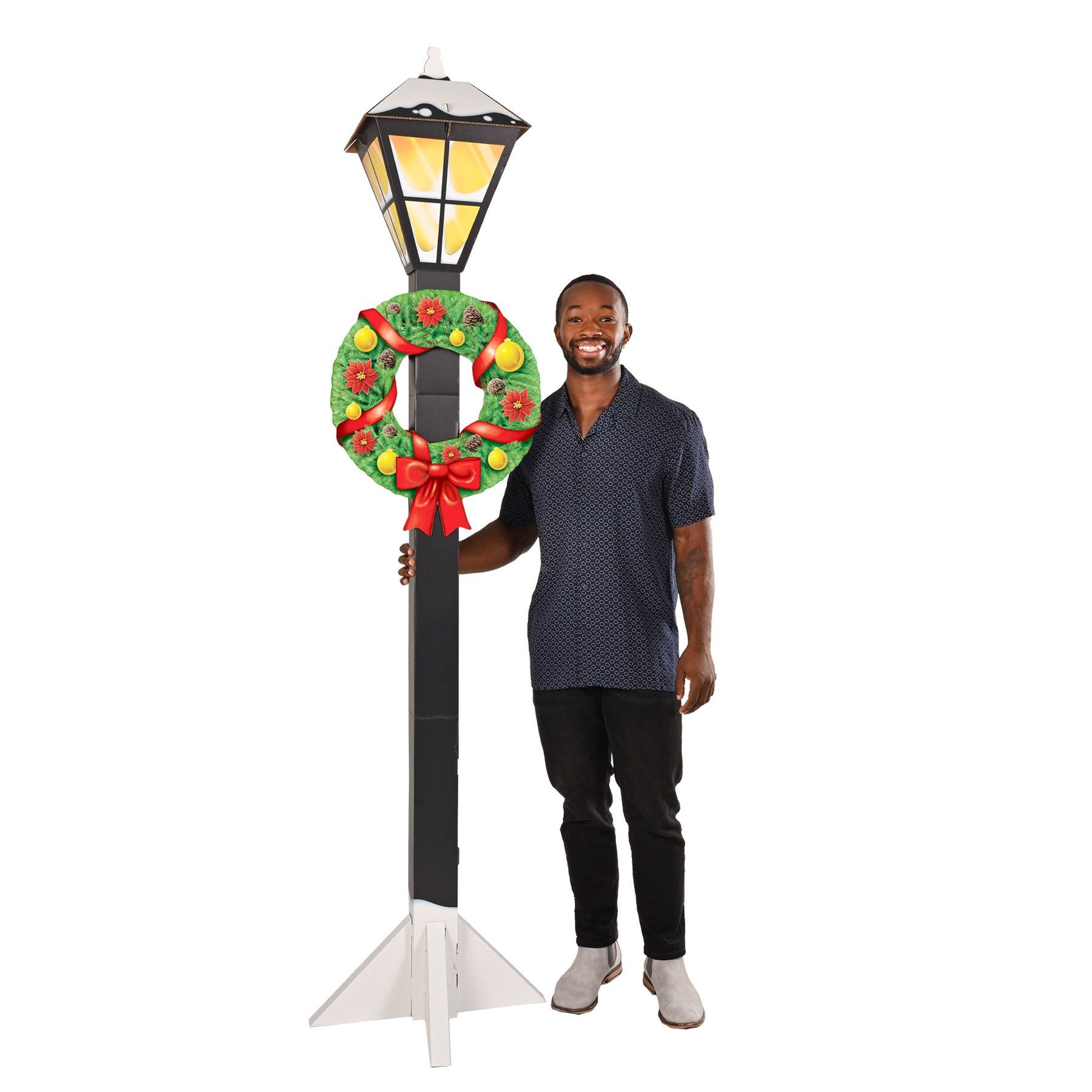 7' Tall Christmas Lamp Post Display Props- 4 units — screengemsinc