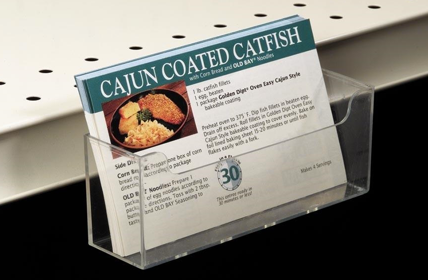 Clear Acrylic Recipe Boxes for Gondola- 10 pieces — screengemsinc