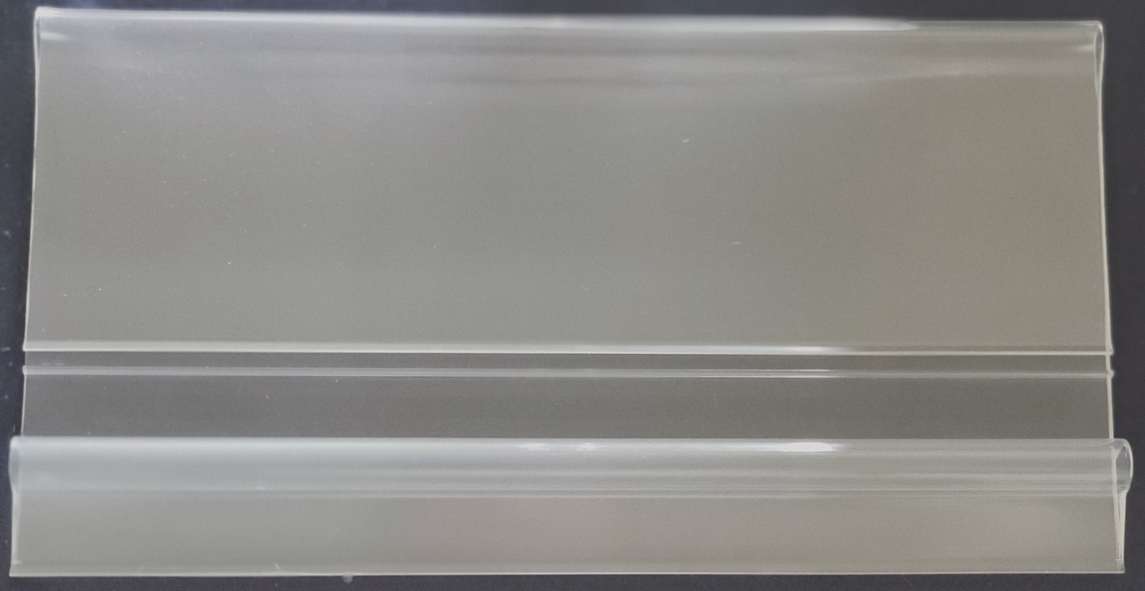 Clear Plastic Snap-On Covered Face Sign Holders for Wire Shelves-11"x ...