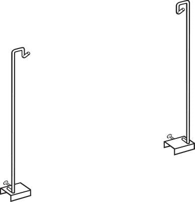 Spiral Sign Board End Cap Brackets-2 pieces — screengemsinc