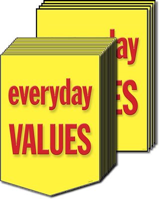 Everyday Values Sale Event Sign Kit-12 pieces — screengemsinc