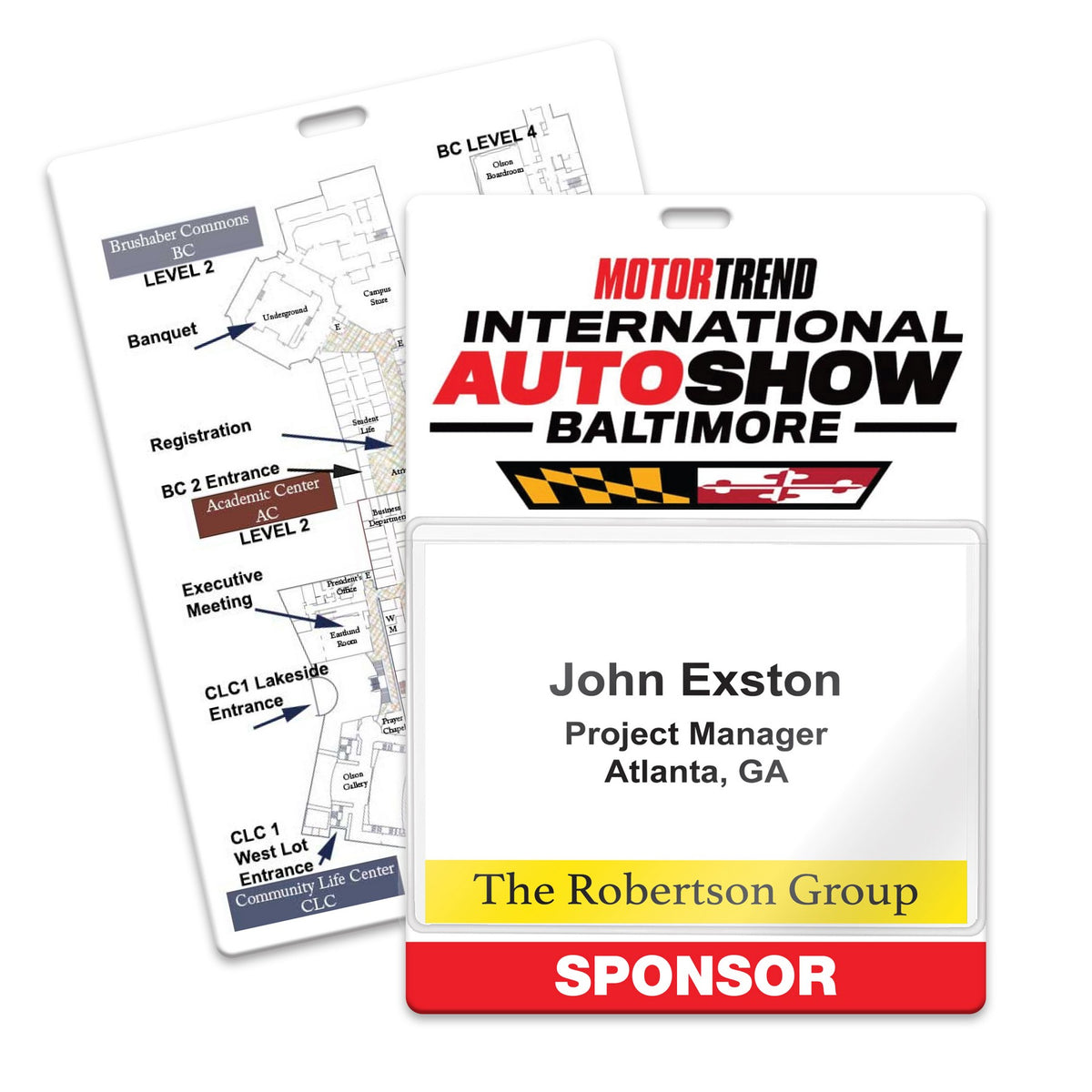 Event Badges with ID Custom Printed-100 pieces — screengemsinc