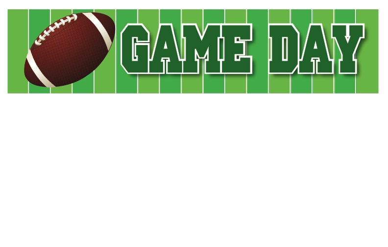 Football Game Day Shelf Signs-7" W x 11" H- 10 signs — screengemsinc