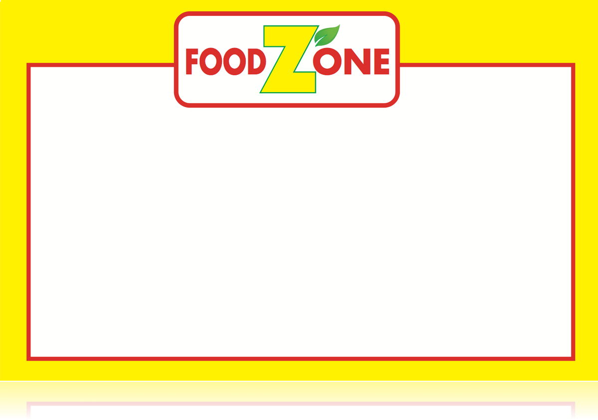 Food Zone Supermarket Shelf Signs-Price Cards -11" W x 7" H -100 signs ...