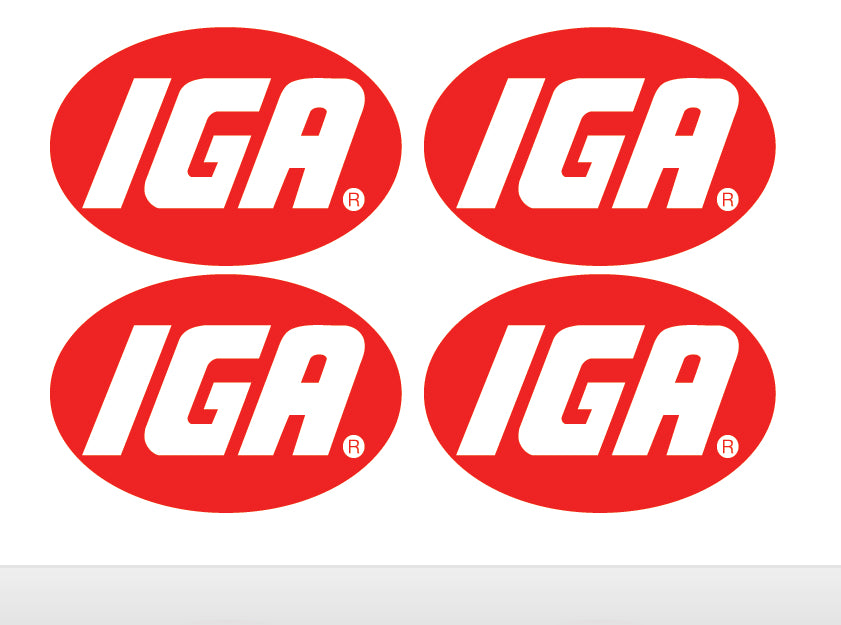 IGA-Markets-Store Branding-Identification Decals-24" — screengemsinc