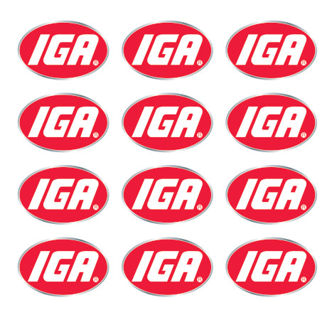 IGA-Markets-Store Branding-Identification Decals-4" — screengemsinc