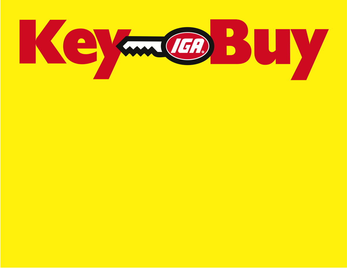 IGA Key Buy Laser Compatible Shelf Signs Price Cards — screengemsinc