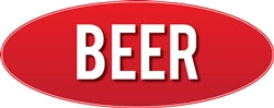 Interior Retail Store Signage-Beer Sign- Red — screengemsinc