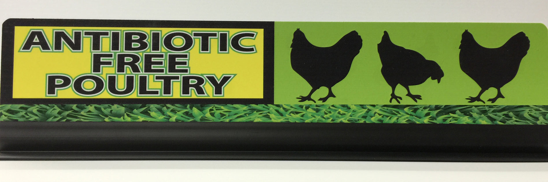 Antibiotic Free Poultry Meat Case Divider-24" Long — screengemsinc