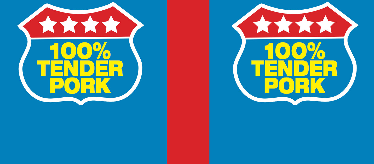 Pork 100% Tender Meat Case Divider-12" long — screengemsinc