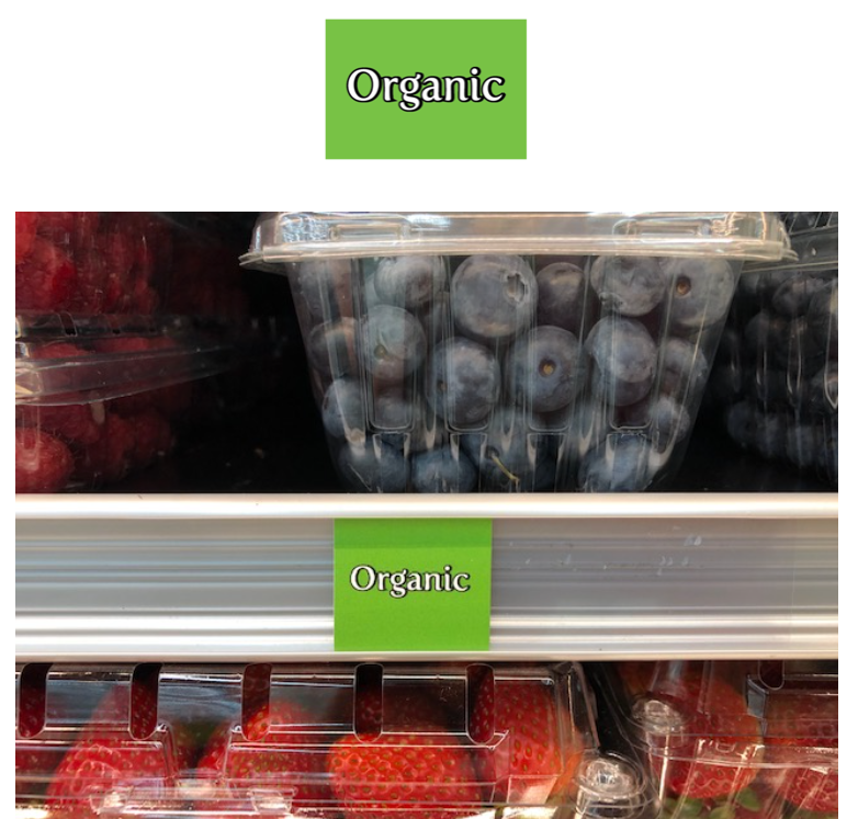 Organic Information Price Channel Shelf Molding Tags- 100 pieces ...