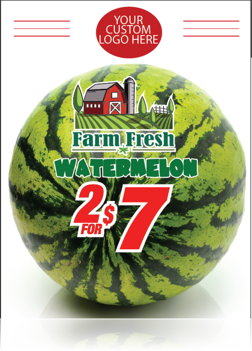 Produce Ceiling Dangler-Hanging Signs-Watermelon -22" W x 28" L ...