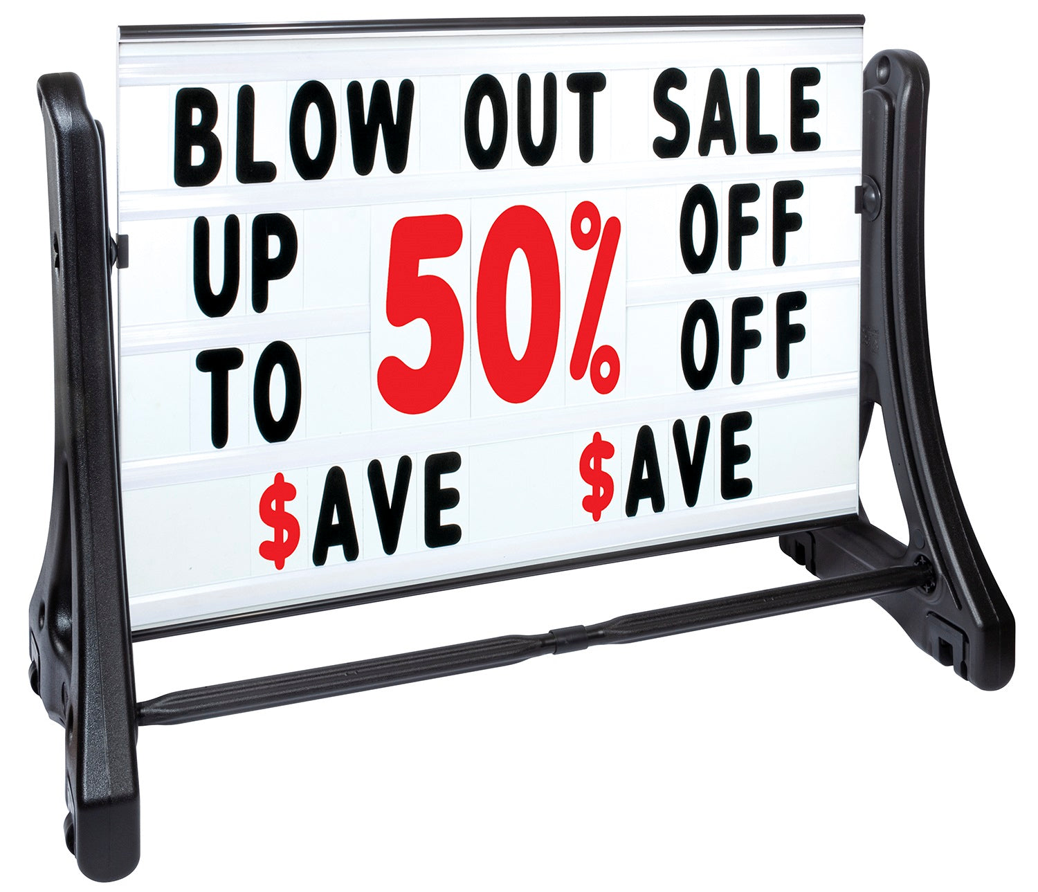 Roadside Sidewalk Sign- Deluxe Swinger® A Frame Changeable Message Boa ...