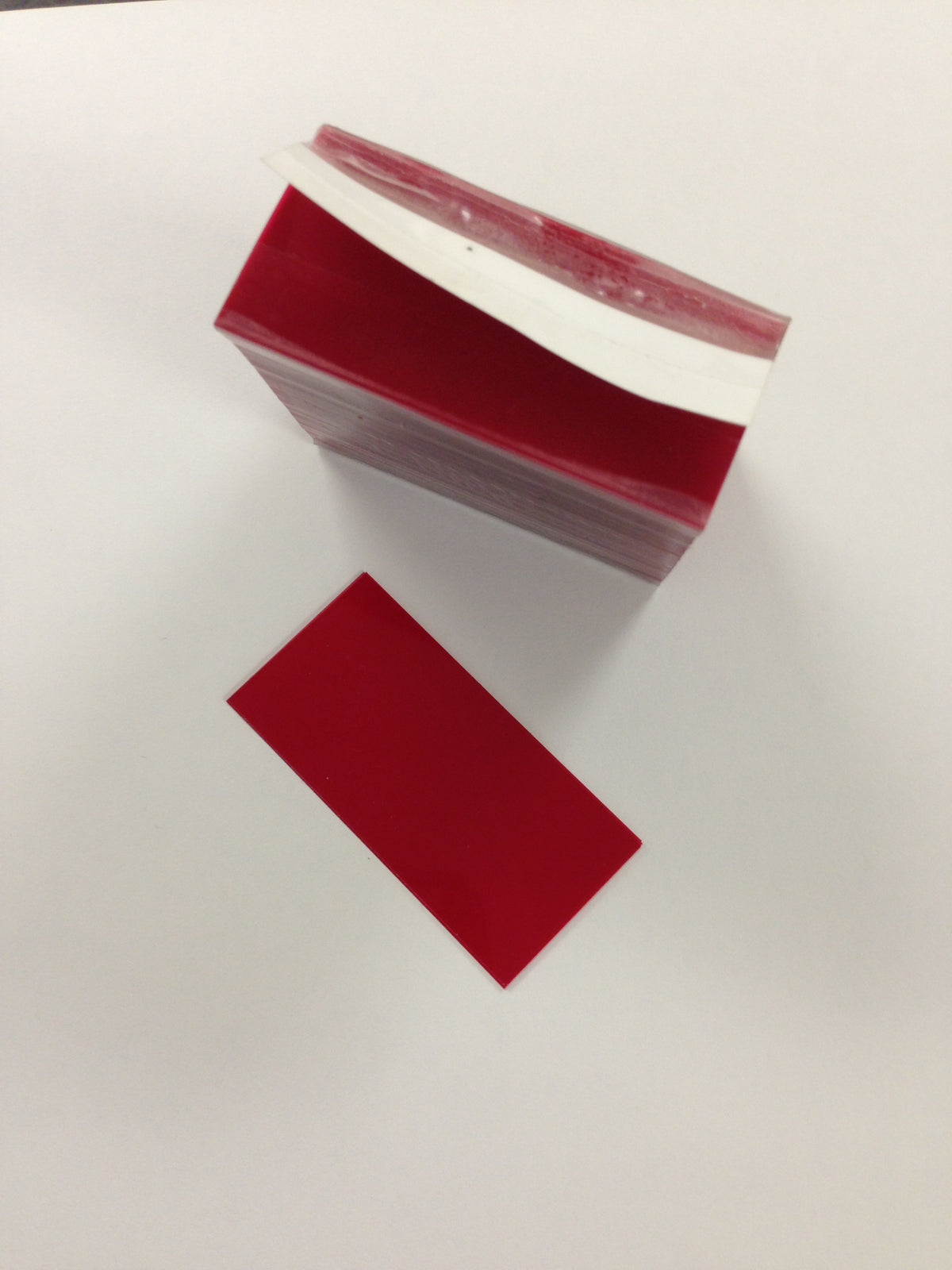 Price Channel Price Tag Label Backers- Red -2.5"L x 1.25"H -250 pieces ...