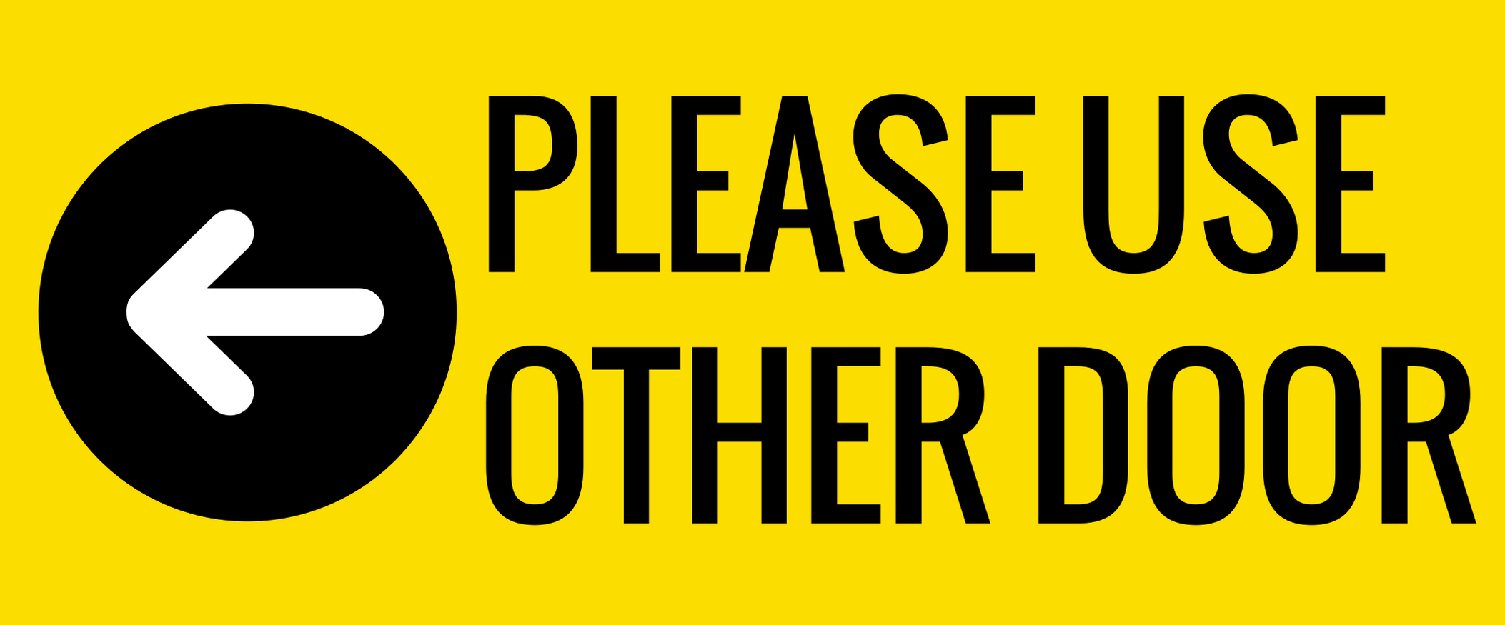 Please Use Other Door Window Door Decals — screengemsinc