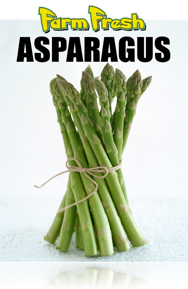 Farm Fresh Produce Asparagus Produce Window Poster Sign -36"W x 48"H ...