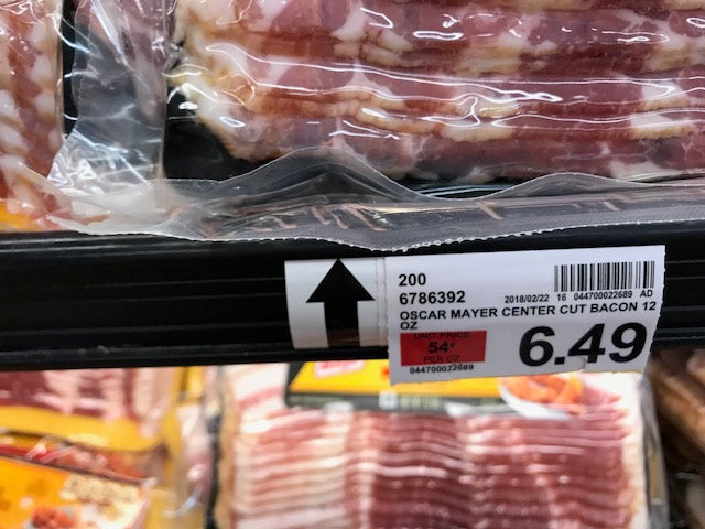 Arrow Gondola Price Channel Shelf Molding Tags- 100 pieces — screengemsinc