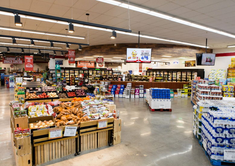 Custom Printed Ceiling Danglers for Supermarkets — screengemsinc