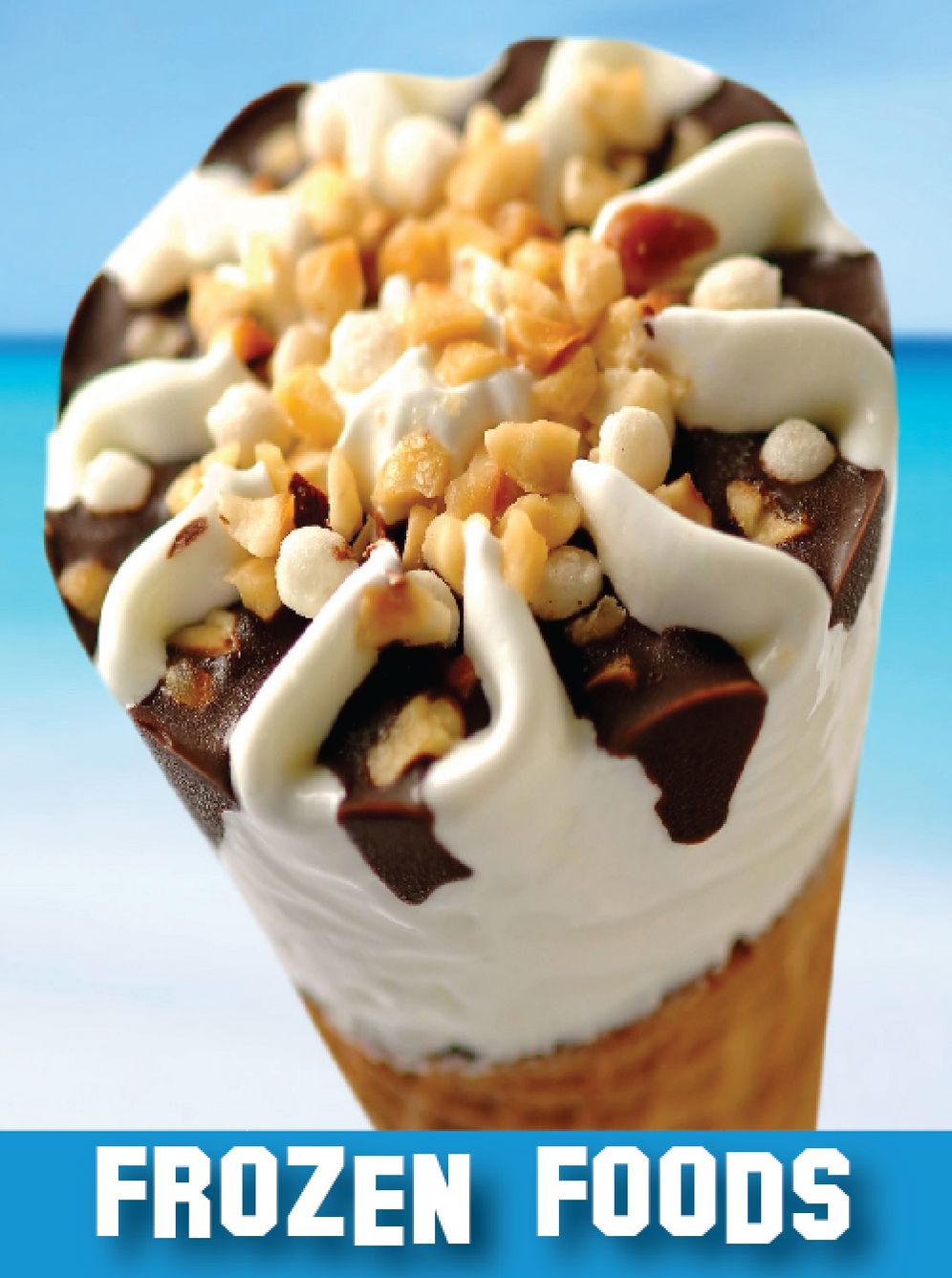 Ice Cream Cone Ceiling Dangler-22" W x 28" H — screengemsinc