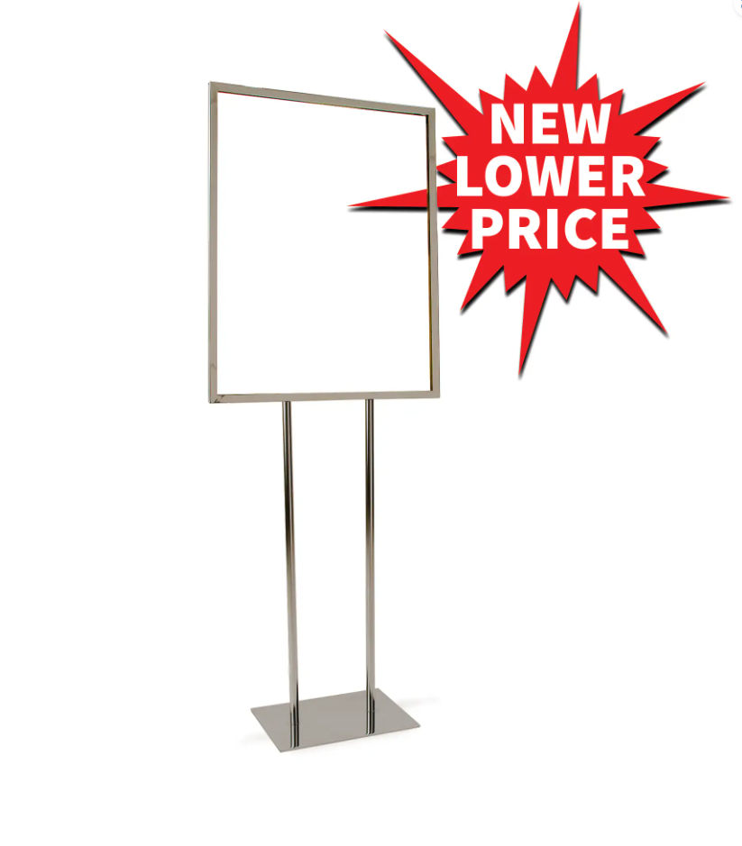 Chrome Sign Holder 22"x28" — screengemsinc