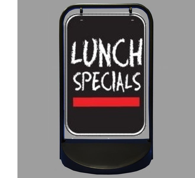 Lunch Specials Sign & Sidewalk Swing Sign Holder Set — screengemsinc