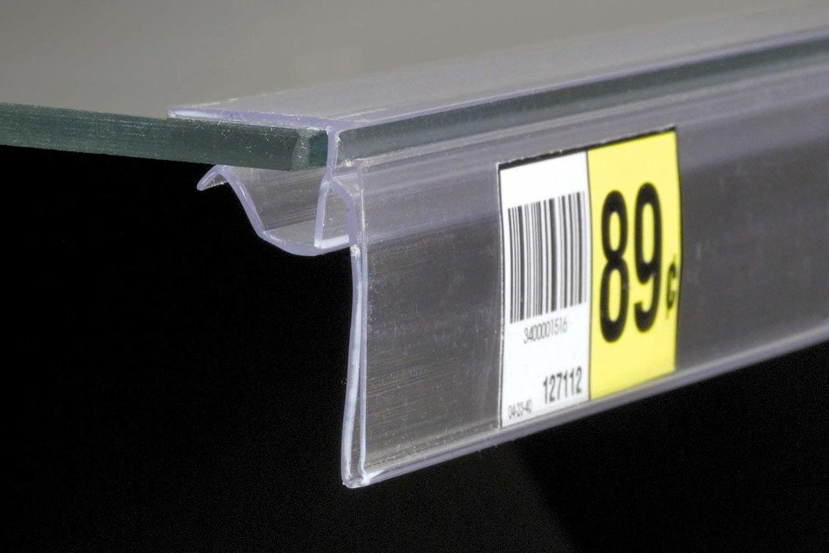 Price Tag Label Holder for Glass Shelving-50 per pack — screengemsinc
