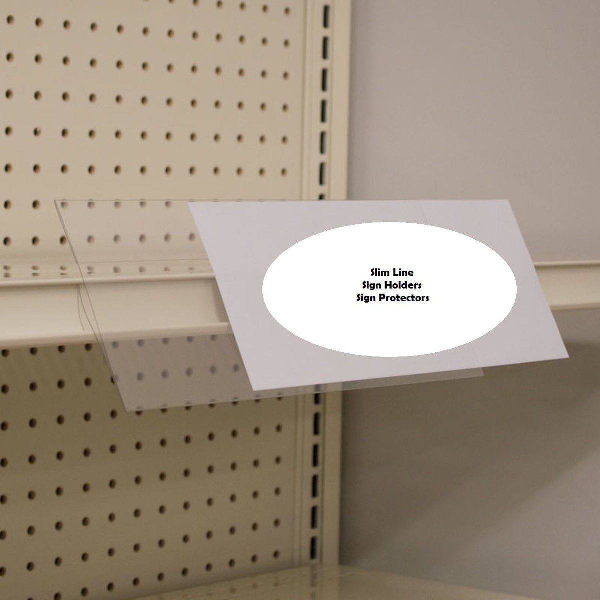 Slim Sign Protectors Sign Holders-Center Mount-7.75"W x 3.5"H ...